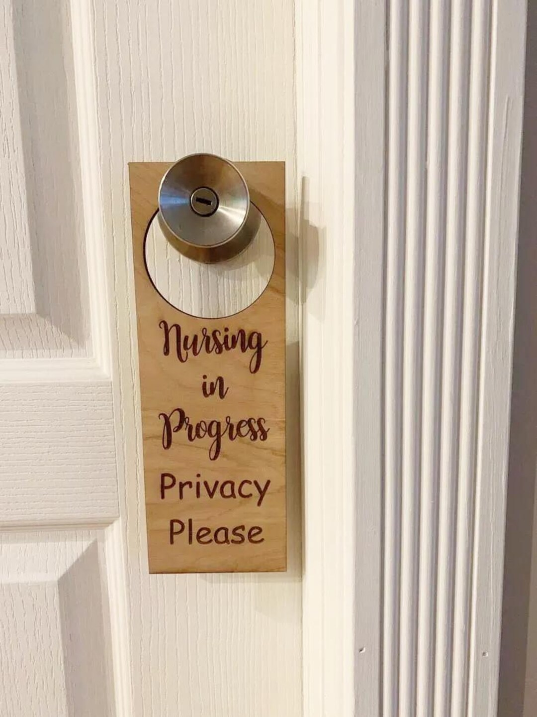 Nursing Door Sign- Privacy Please Door Hanger- Breastfeeding Door Sign ...