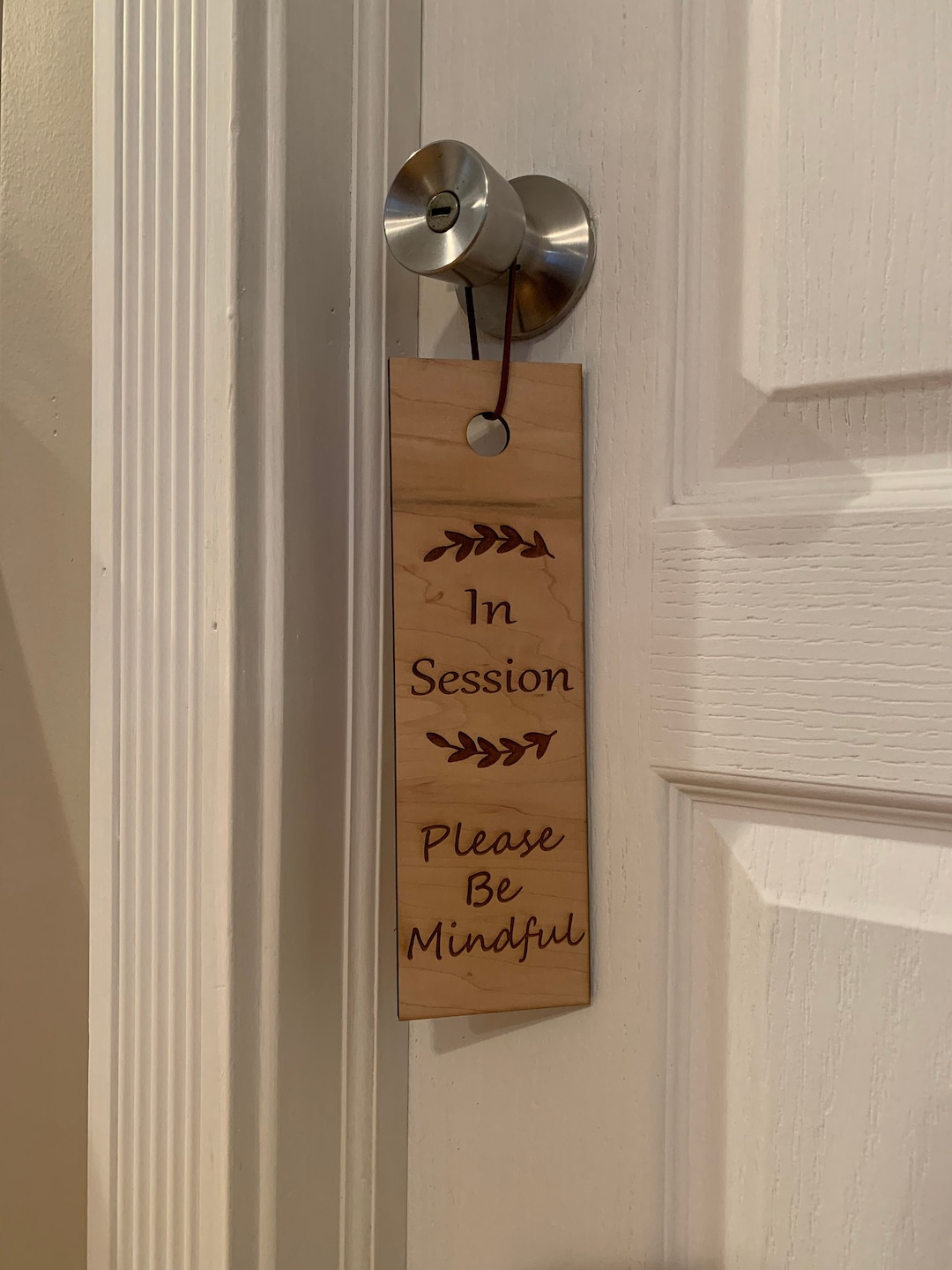 In Session Please Be Mindful Door Hanger Office Sign Home Office Door ...