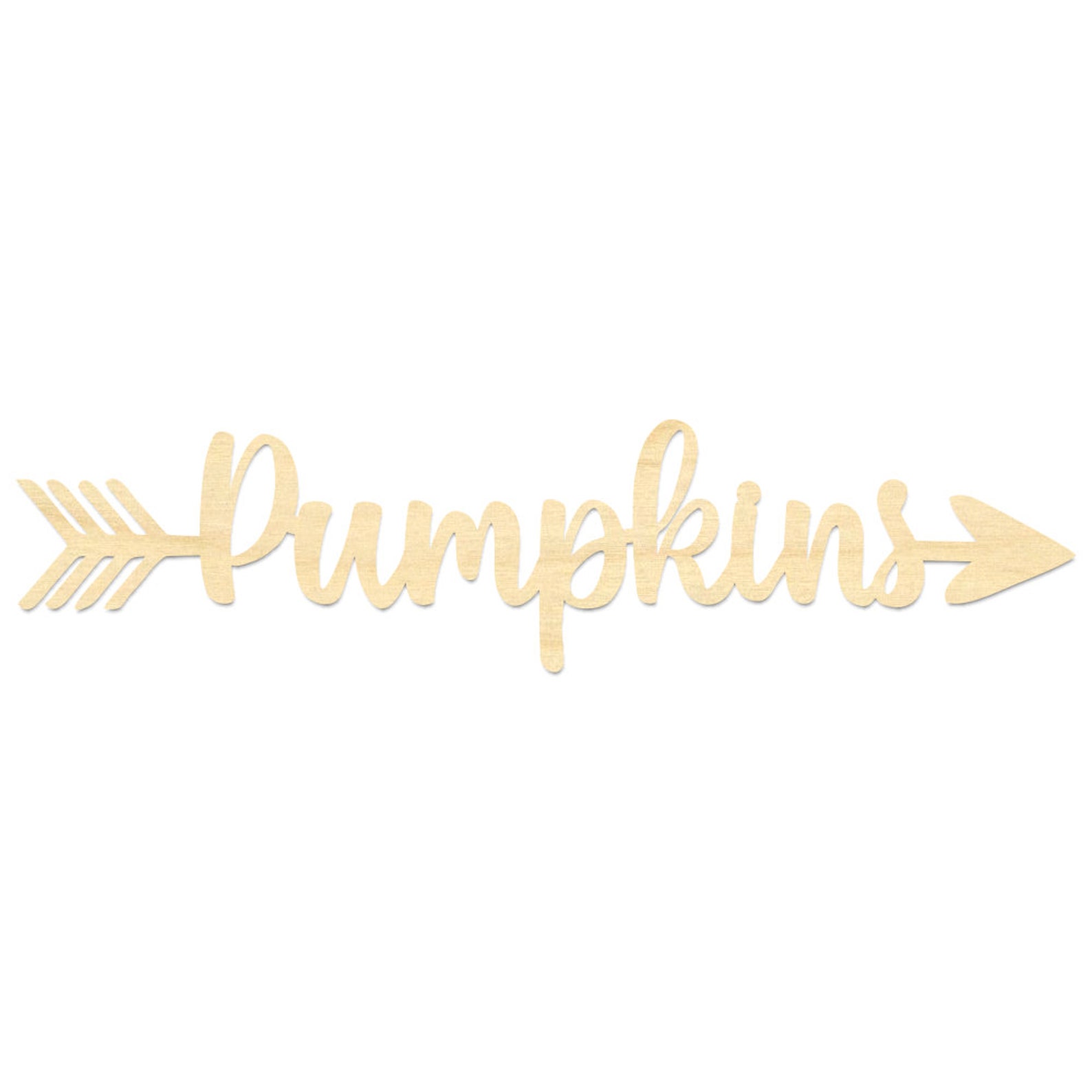 Pumpkin Sign With Arrow | Laser Cut Wooden Fall Decor - Etsy