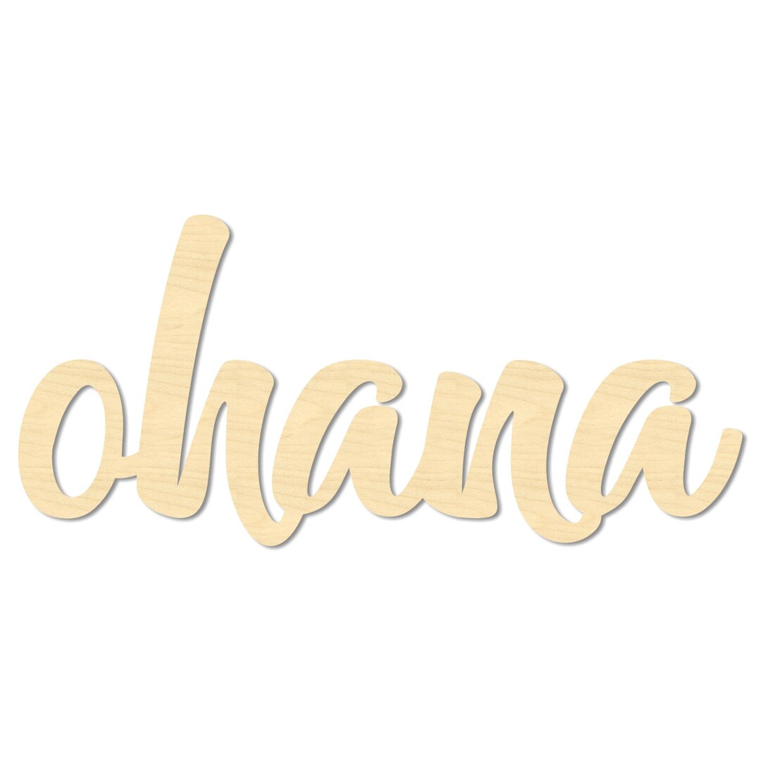 Letrero de Ohana - Letrero de Ohana para pared - Letrero familiar ...