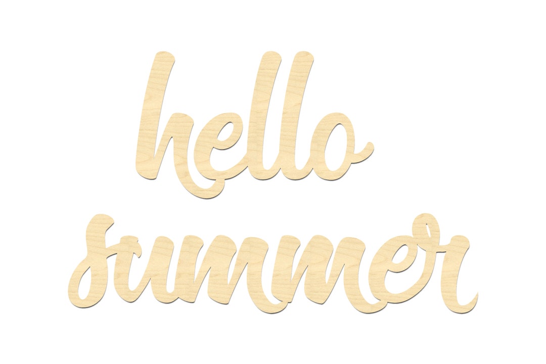 Hello Summer Wording-hello Summer Sign - Etsy