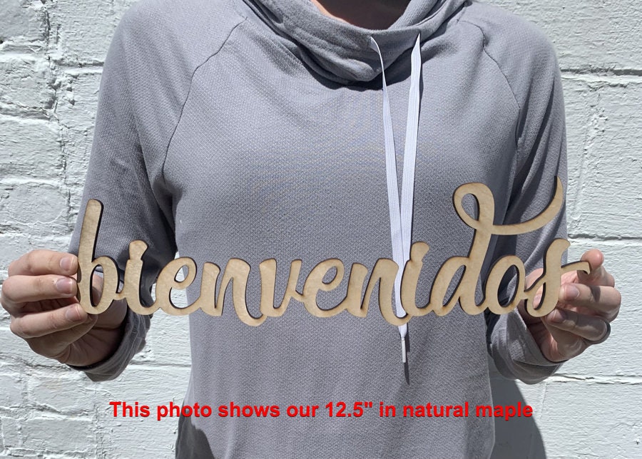 Spanish Welcome Sign Bienvenidos Sign Welcome Wall Sign - Etsy