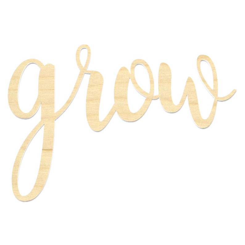 Grow Sign-grow Wording - Etsy