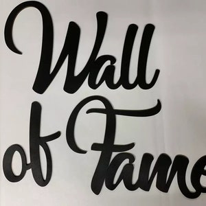 Wall of Fame Sign-wooden Wall of Fame Laser Cut Wording - Etsy