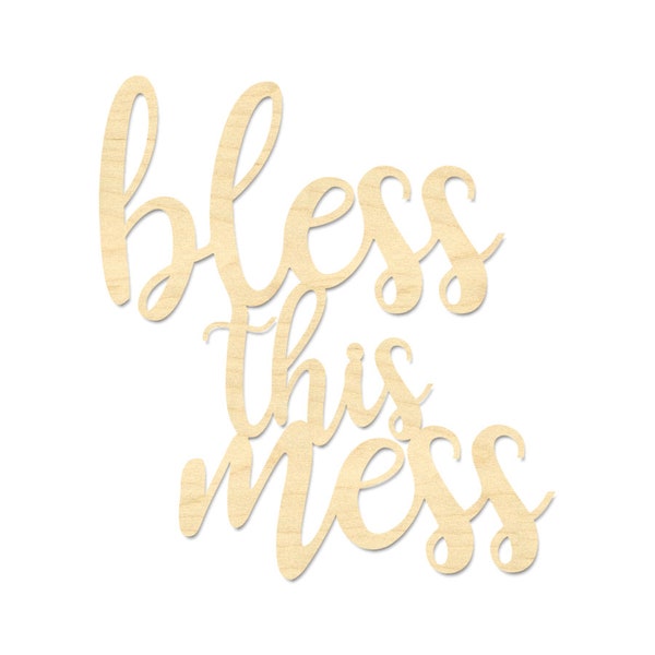 Bless This Mess Sign - Etsy