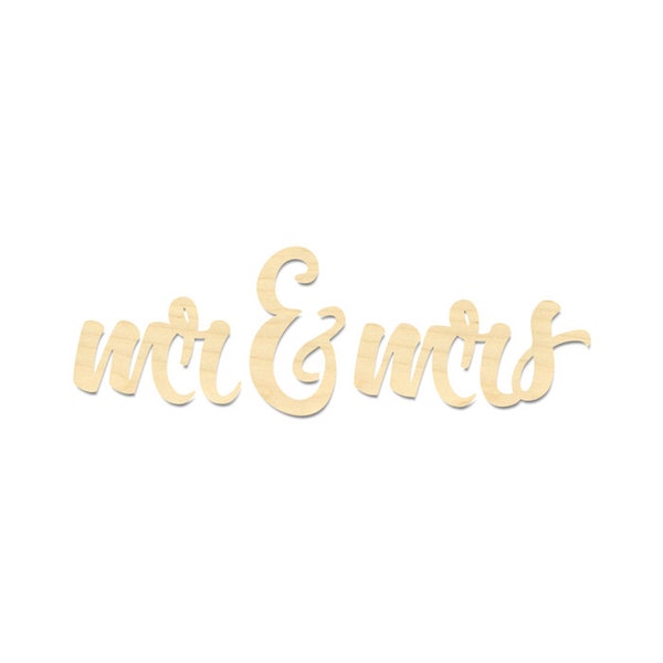 Mr and Mrs Cut Out Sign - Etsy