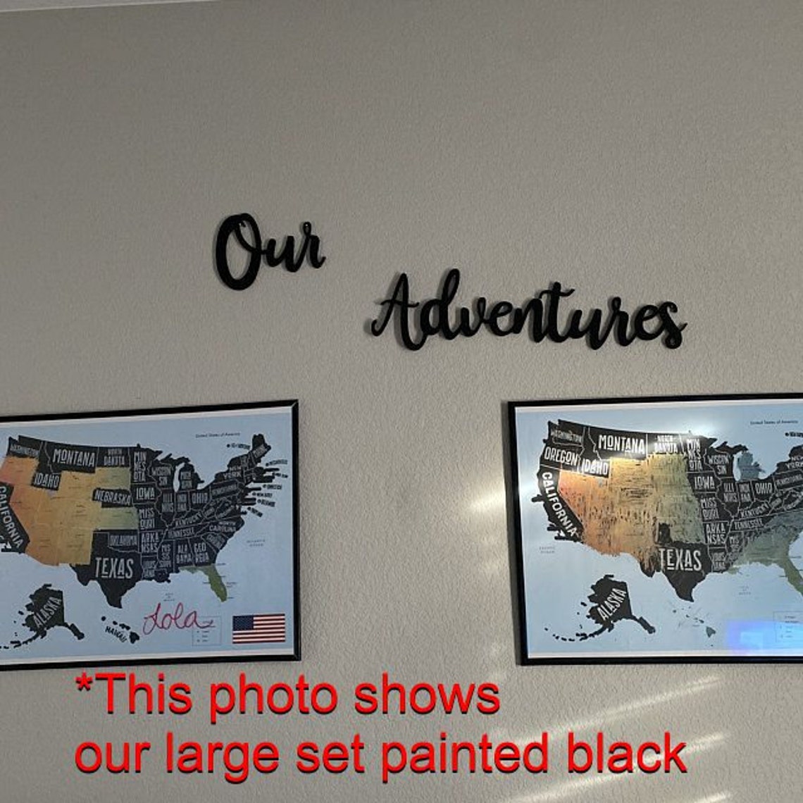 Our Adventures Sign-our Adventures Wooden Wording | Etsy