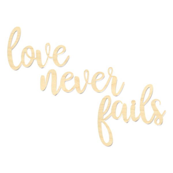 Love Never Fails Sign - Etsy