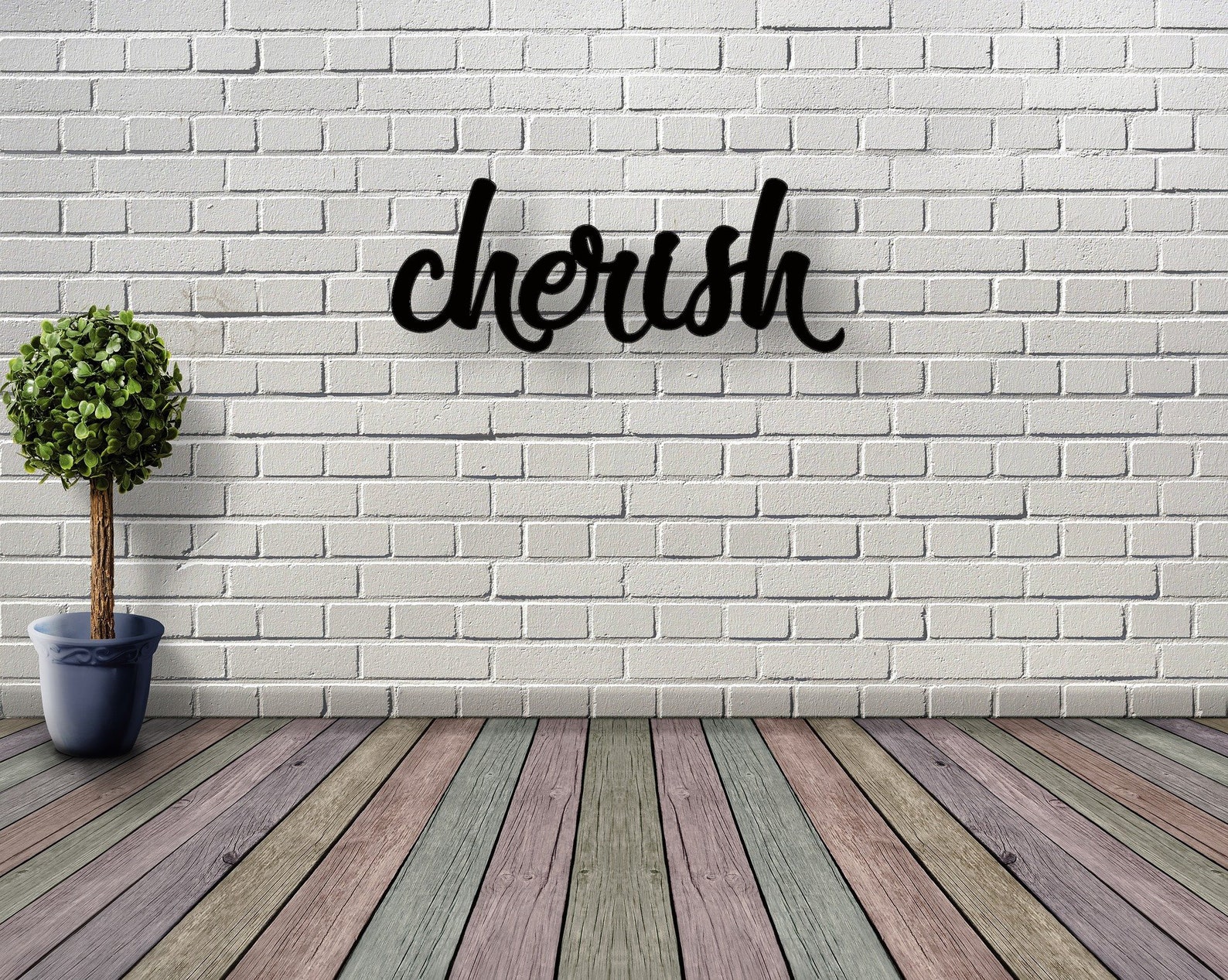 Cherish Sign Cherish Wall Sign Cherish Wording Cut Out Sign | Etsy