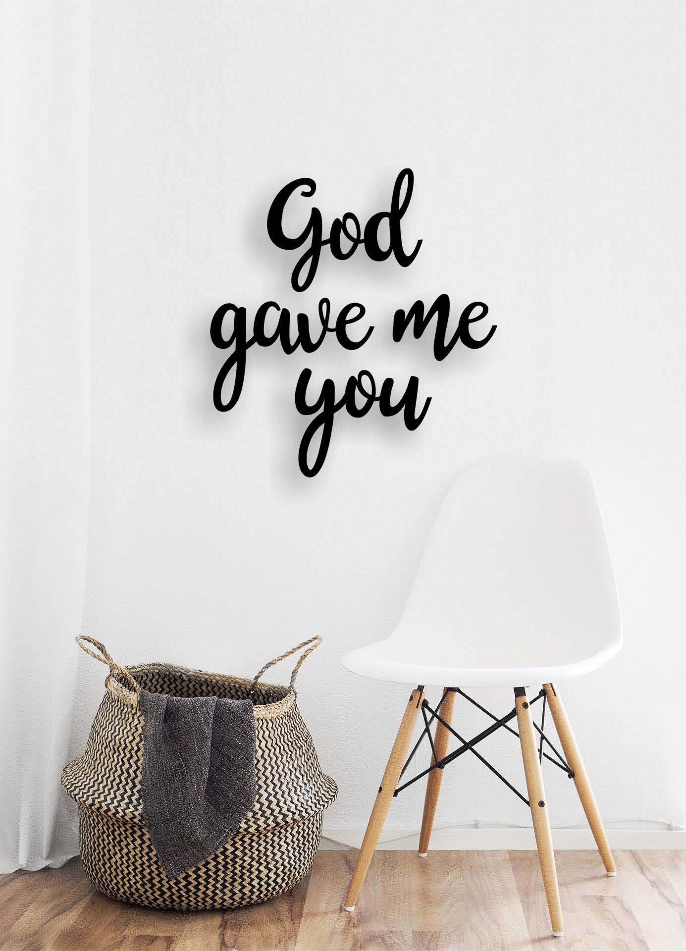 God Gave Me You Sign- God Gave Me You Script Wording - Etsy