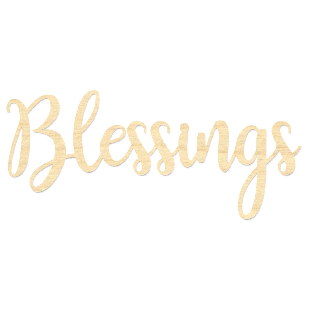 Blessings Sign- Laser Cut Blessings Wording - Etsy