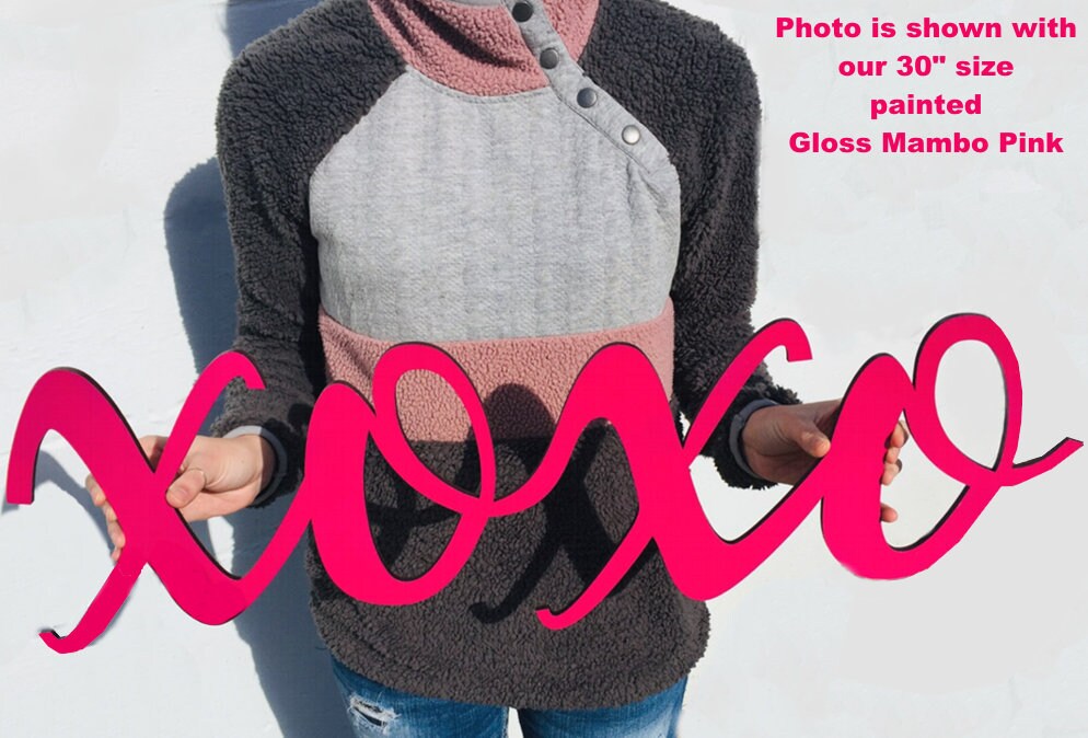 XOXO Sign XOXO Wording Valentine's Day Decor - Etsy