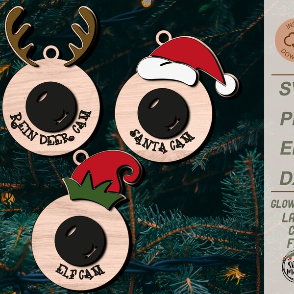 Santa Cam Svg - Etsy