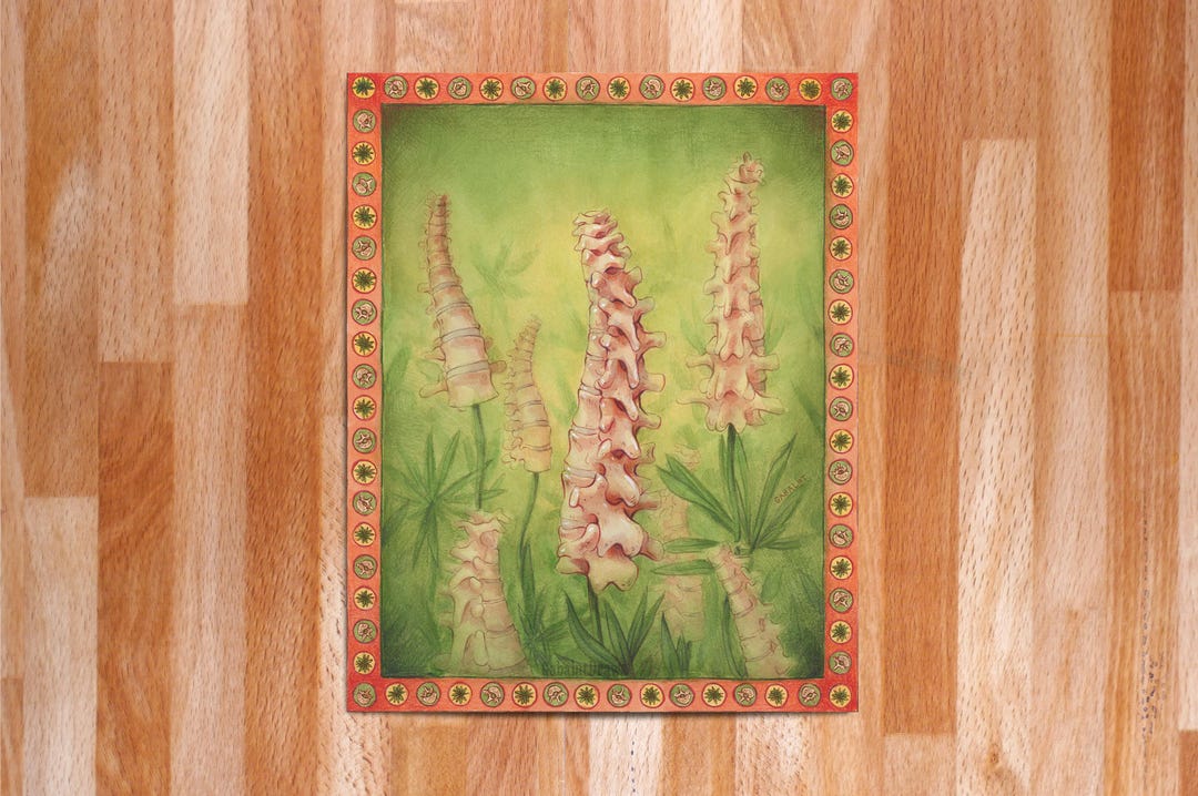 Lupinus Spinae // 8x10" Giclee Art Print // Botanical Horror - Etsy