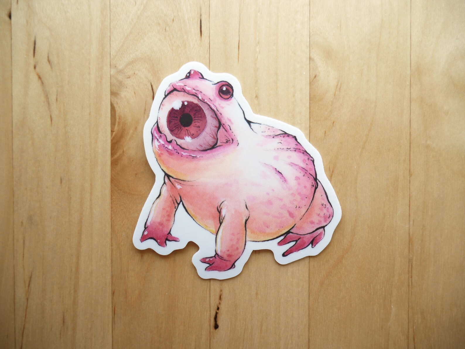 Chonky Frog Eyeball // 3 Vinyl Die Cut Stickers // - Etsy