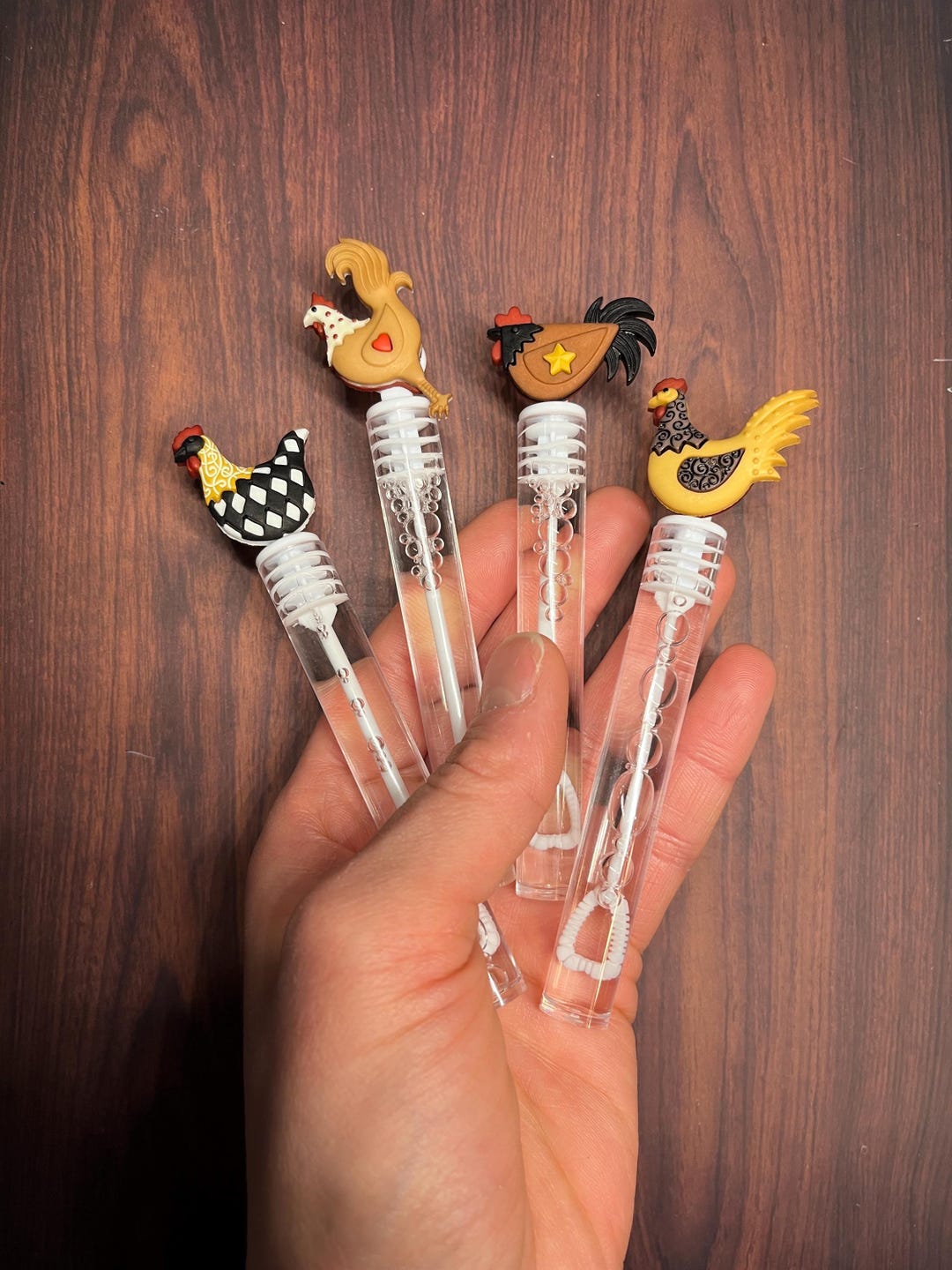 Rooster Bubble Favor, Chicken Favor, Chickens Farm Party Favor ...