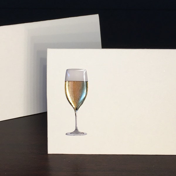 Champagne Place Card - Etsy