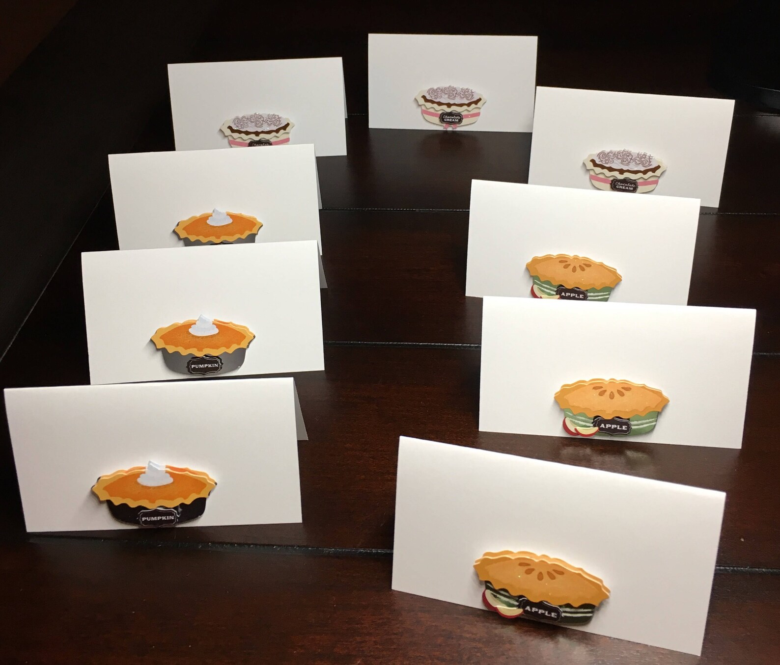 Pie Food Labels Pie Place Cards Pumpkin Pie Food Tents - Etsy