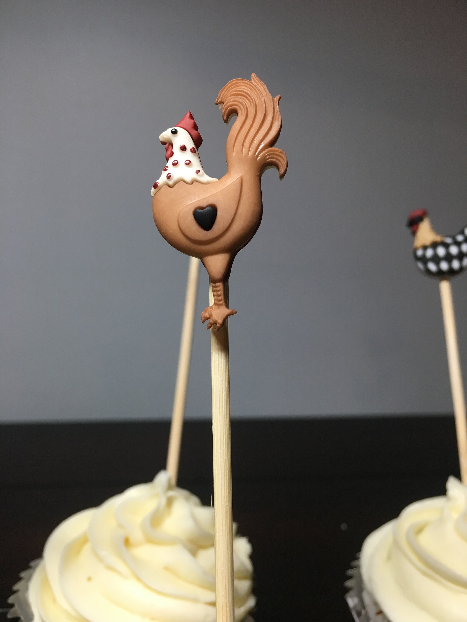 Roosters Cupcake Toppers Chicken Birthday Party Picks - Etsy