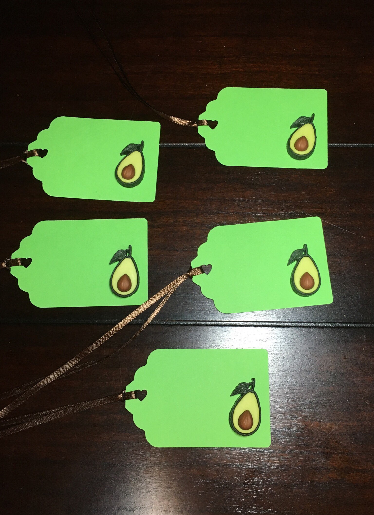 Avocado Tags Paper Avocado Tag Healthy Food Tags Custom | Etsy