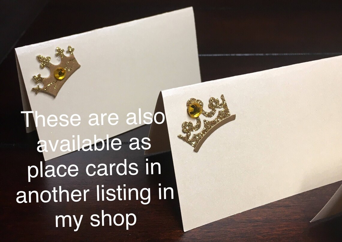 Prince Tags, Prince Baby Shower Tags, Silver Crown Tags, Thanks for ...