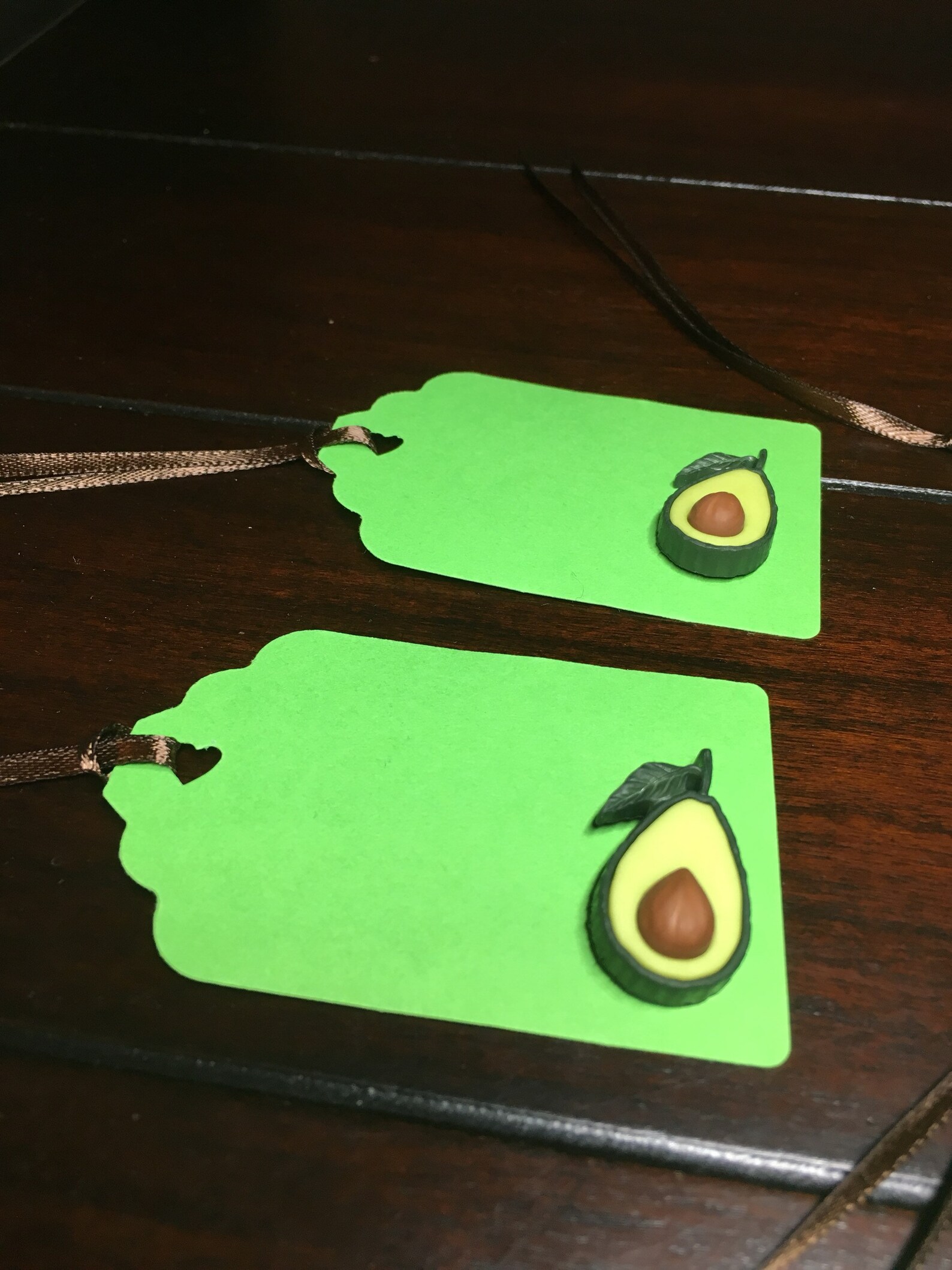 Avocado Tags Paper Avocado Tag Healthy Food Tags Custom | Etsy