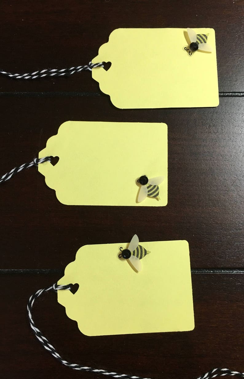 Bee Tags Bumble Bees Favor Tags Bee Baby Bridal Shower - Etsy UK