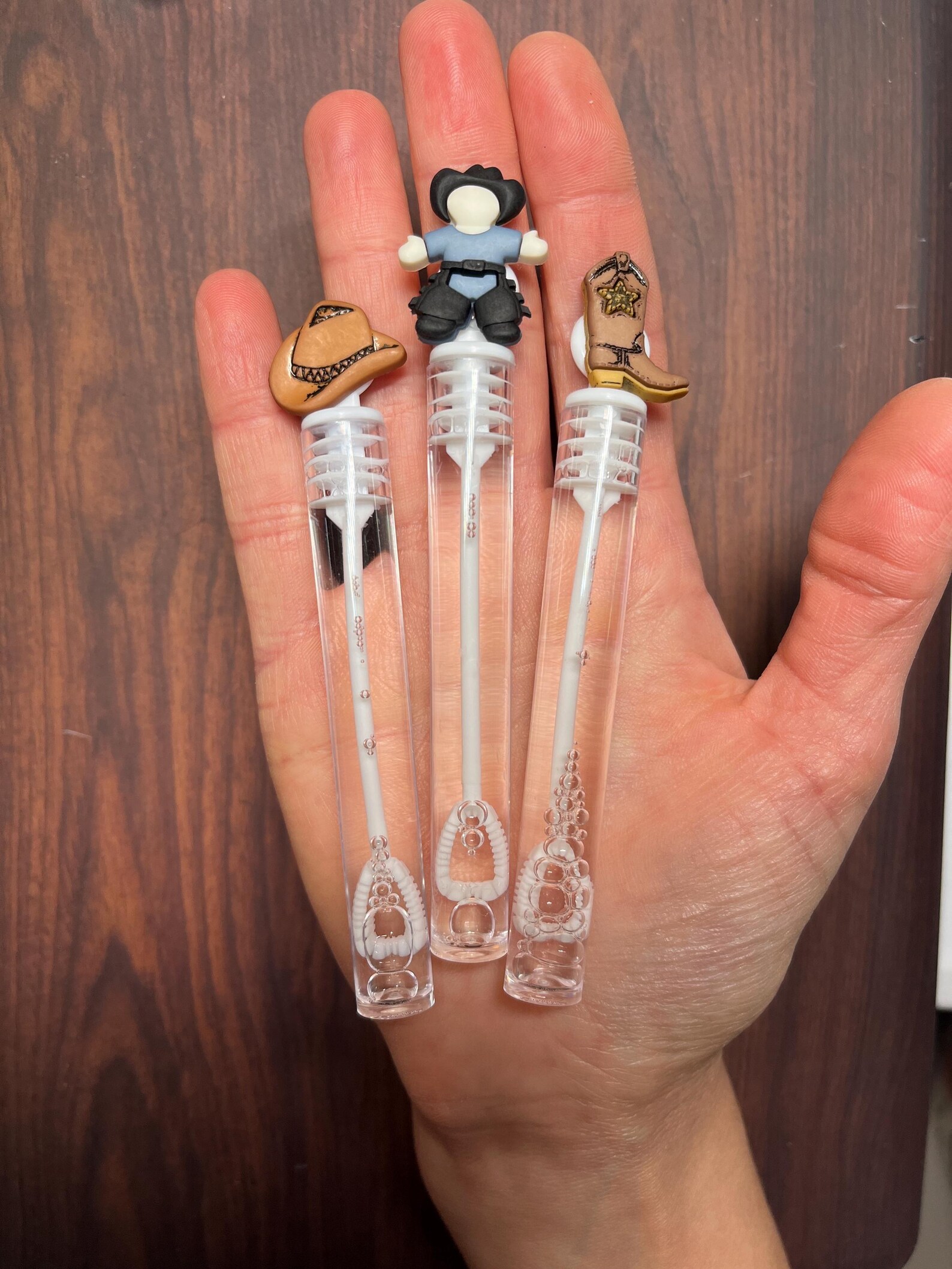 Cowboy Bubble Favor Wand Tube Country Wild West Western First Rodeo ...
