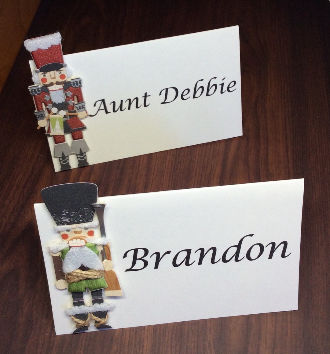 Nutcracker Place Cards, Nutcrackers Food Labels, Christmas Holiday ...