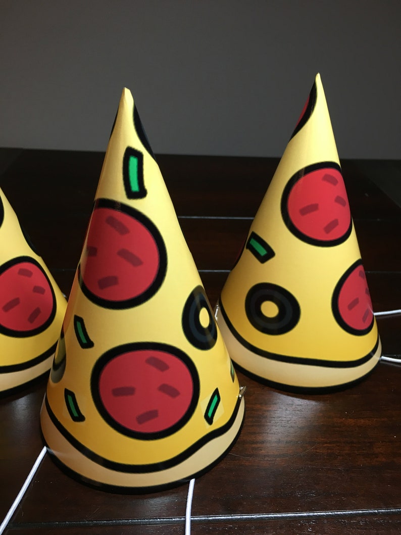 Pizza Party Hats, Pepperoni Pizza Hats Adult Party Hat, Love You to ...