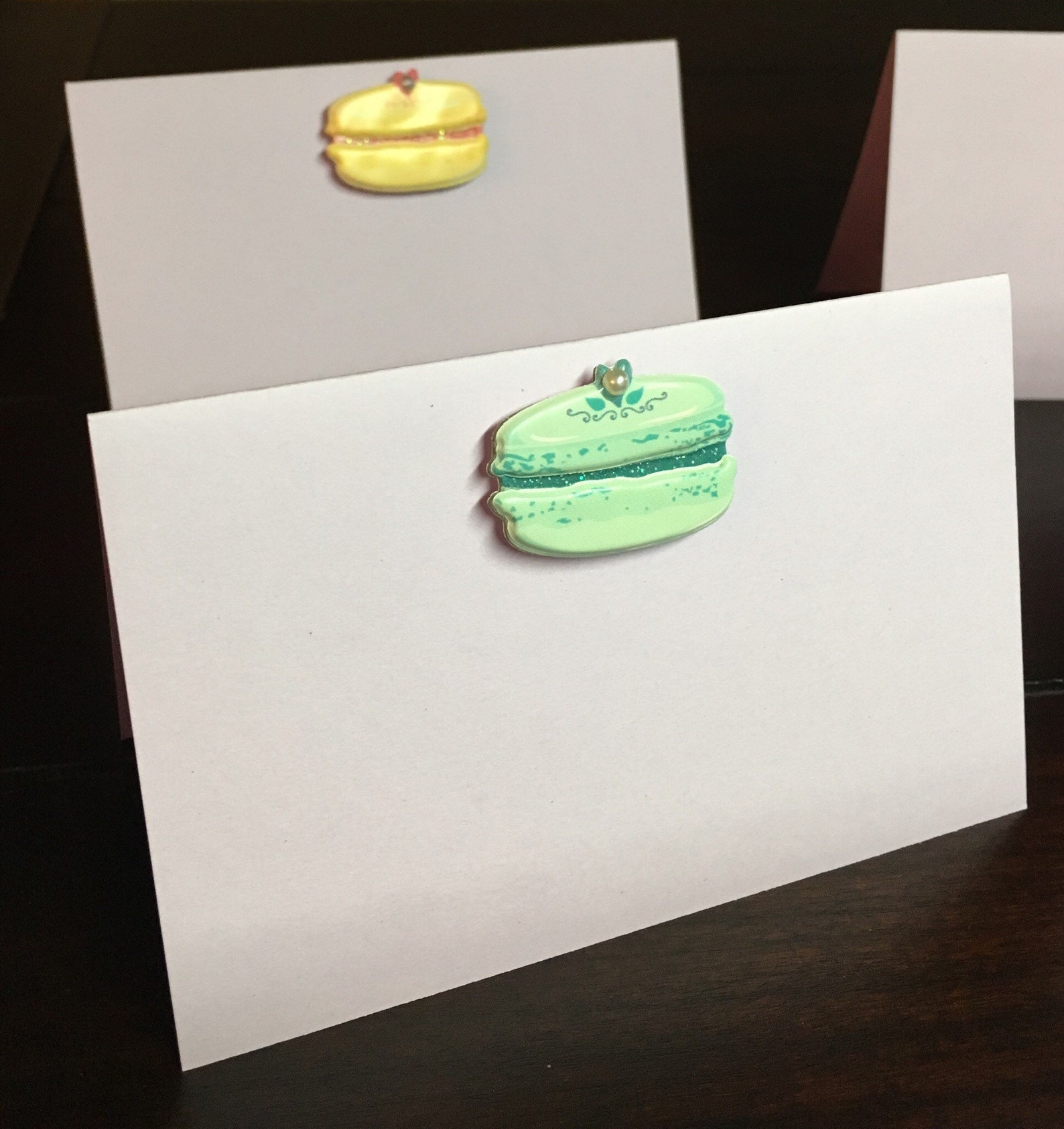 Macaron Place Cards Macaroon Food Labels Dessert Table - Etsy