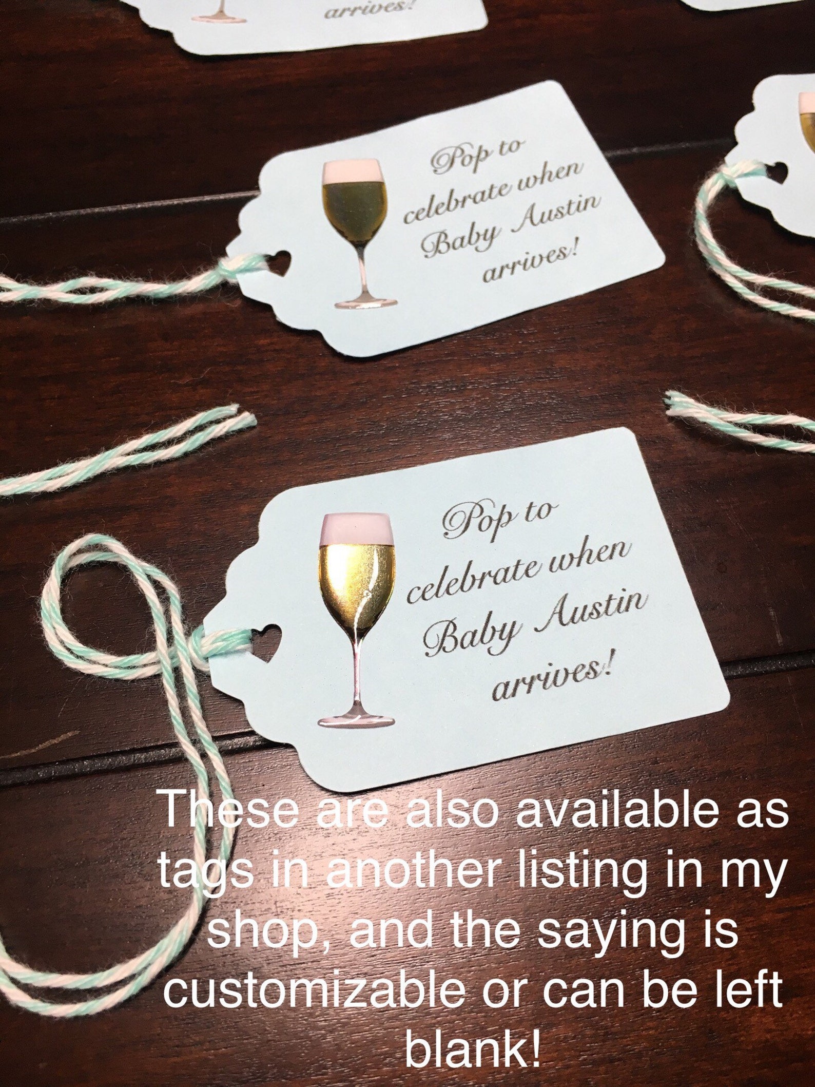 Champagne Place Cards, Placecards, Seat Cards, Name Cards, Champagne ...