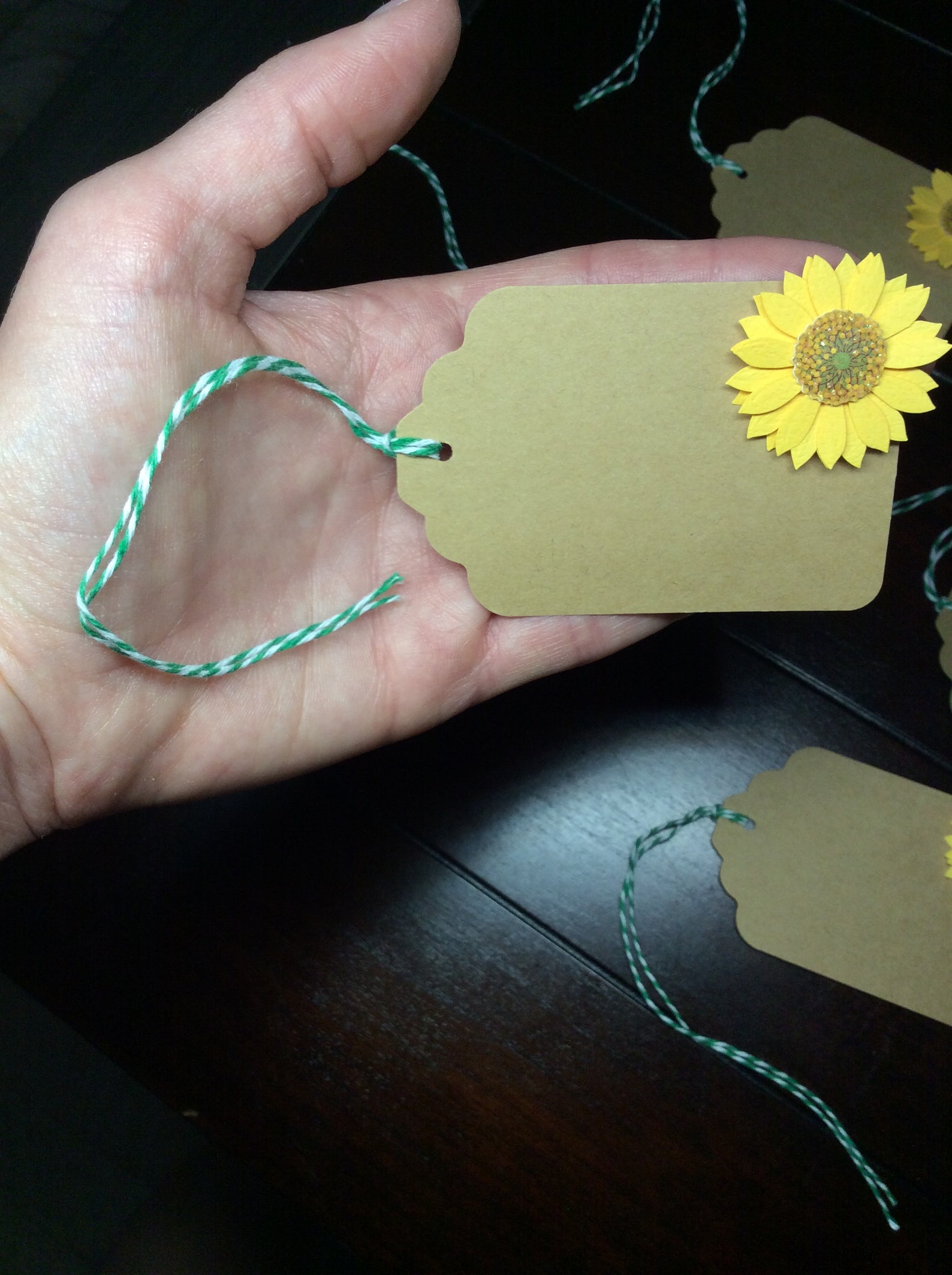 Sunflower Tags Sunflowers Favor Tags Sunflower Gift Tags | Etsy