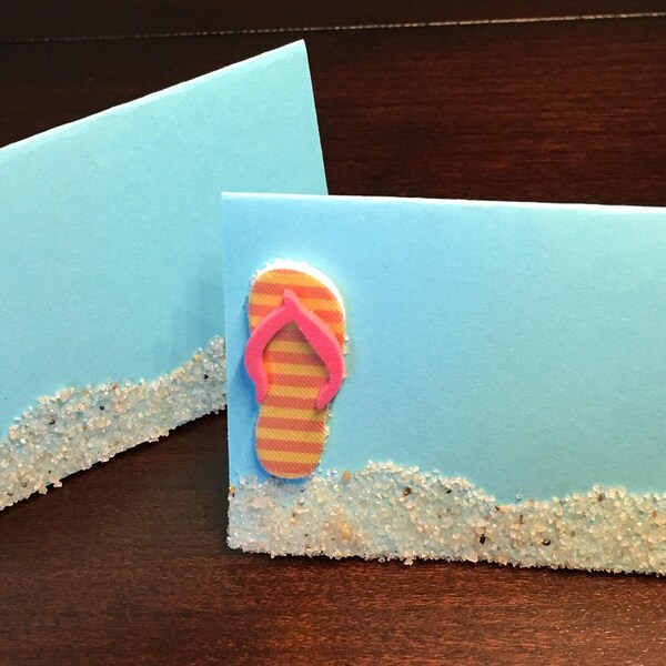 Beach Place Card - Etsy