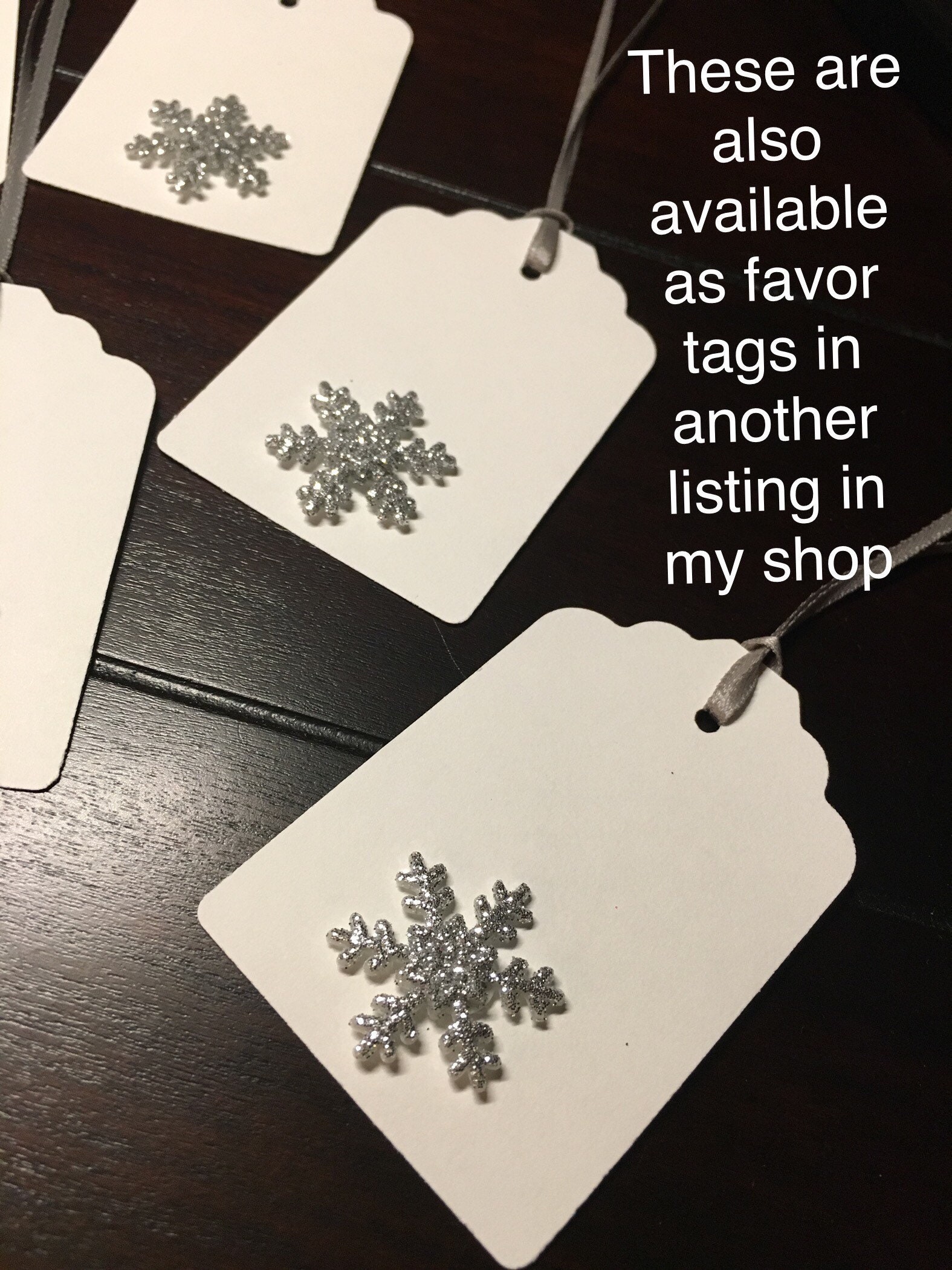 Snowflake Place Cards Winter Wedding Seat Cards Snow Flake | Etsy