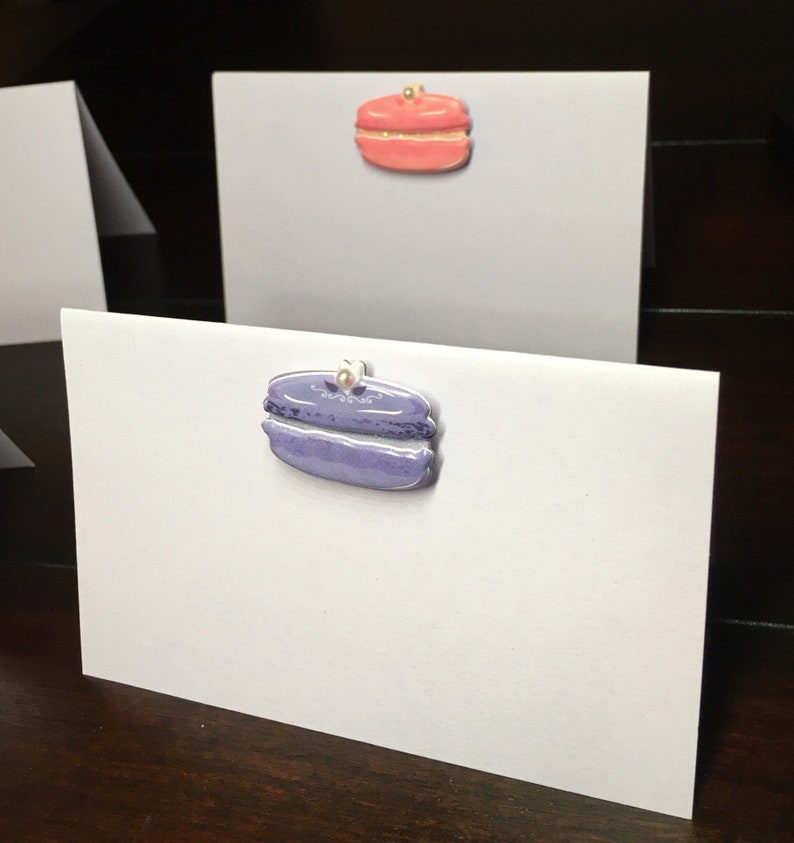 Macaron Place Cards Macaroon Food Labels Dessert Table - Etsy
