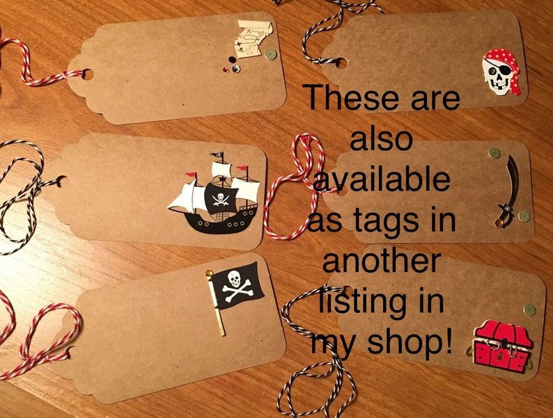 Pirate Place Cards Pirate Food Labels Skull Treasure Chest | Etsy