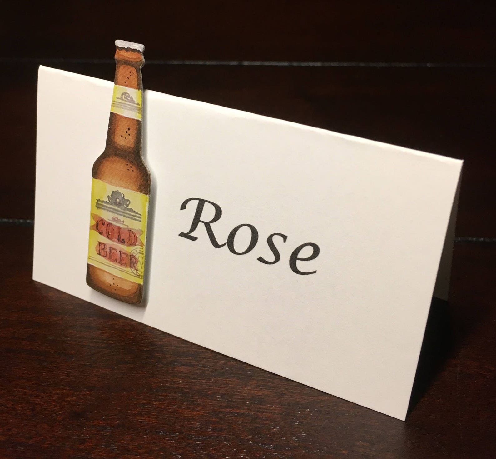 Beer Place Cards Beer Food Labels Seat Cards Manly - Etsy