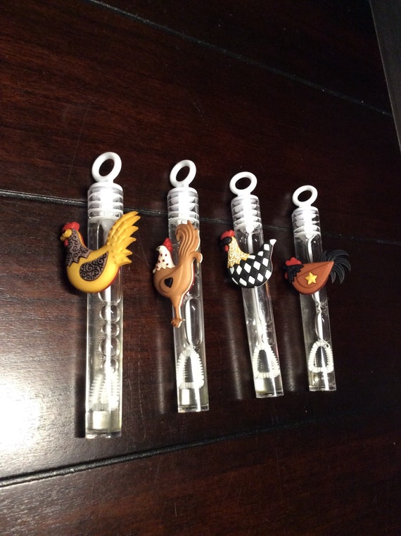 Rooster Bubble Favor Chicken Favor Chickens Farm Party - Etsy