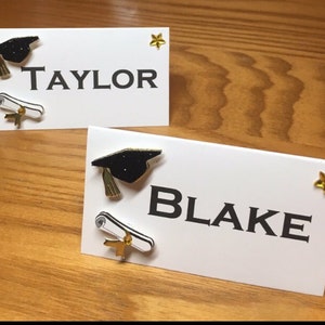 Graduation Placecards, Graduate Place Cards, Custom Graduation Escort ...