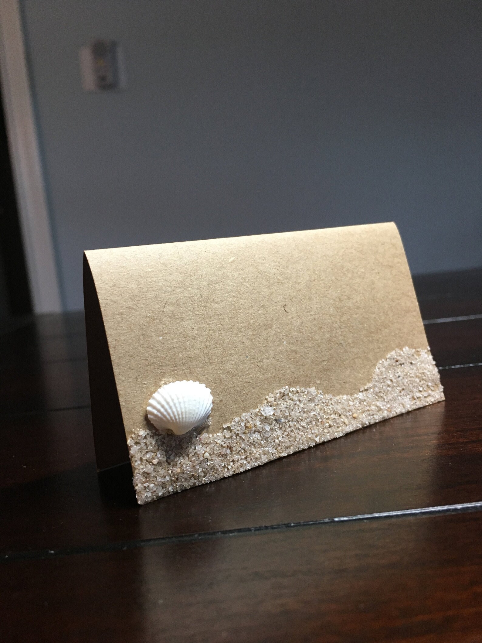 Seashells and Sand Placecards Seashell Place Cards Beach - Etsy