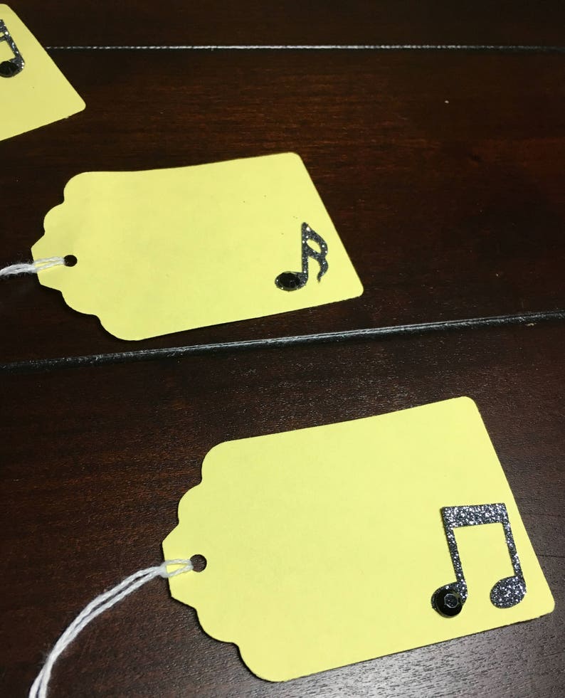 Music Tags Music Note Gift Tags Goodie Bag Tags Musician - Etsy
