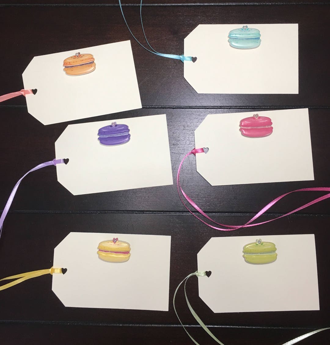 Macaron Tags, Macaron Favor Tags, France Parisian Tags, French Favor ...
