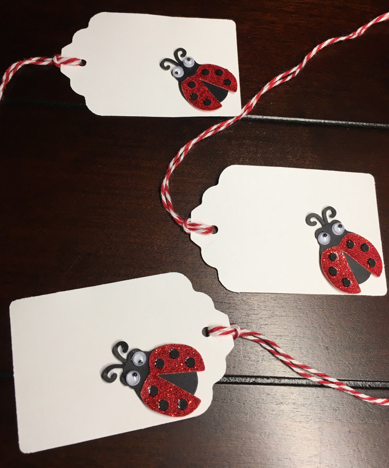 Lady Bug Favor Tags Lady Bug Valentine Goodie Bag Gift Tags | Etsy