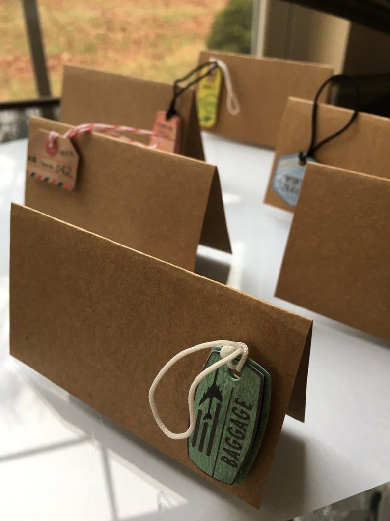 Destination Wedding Place Cards Travel Theme Placecards | Etsy