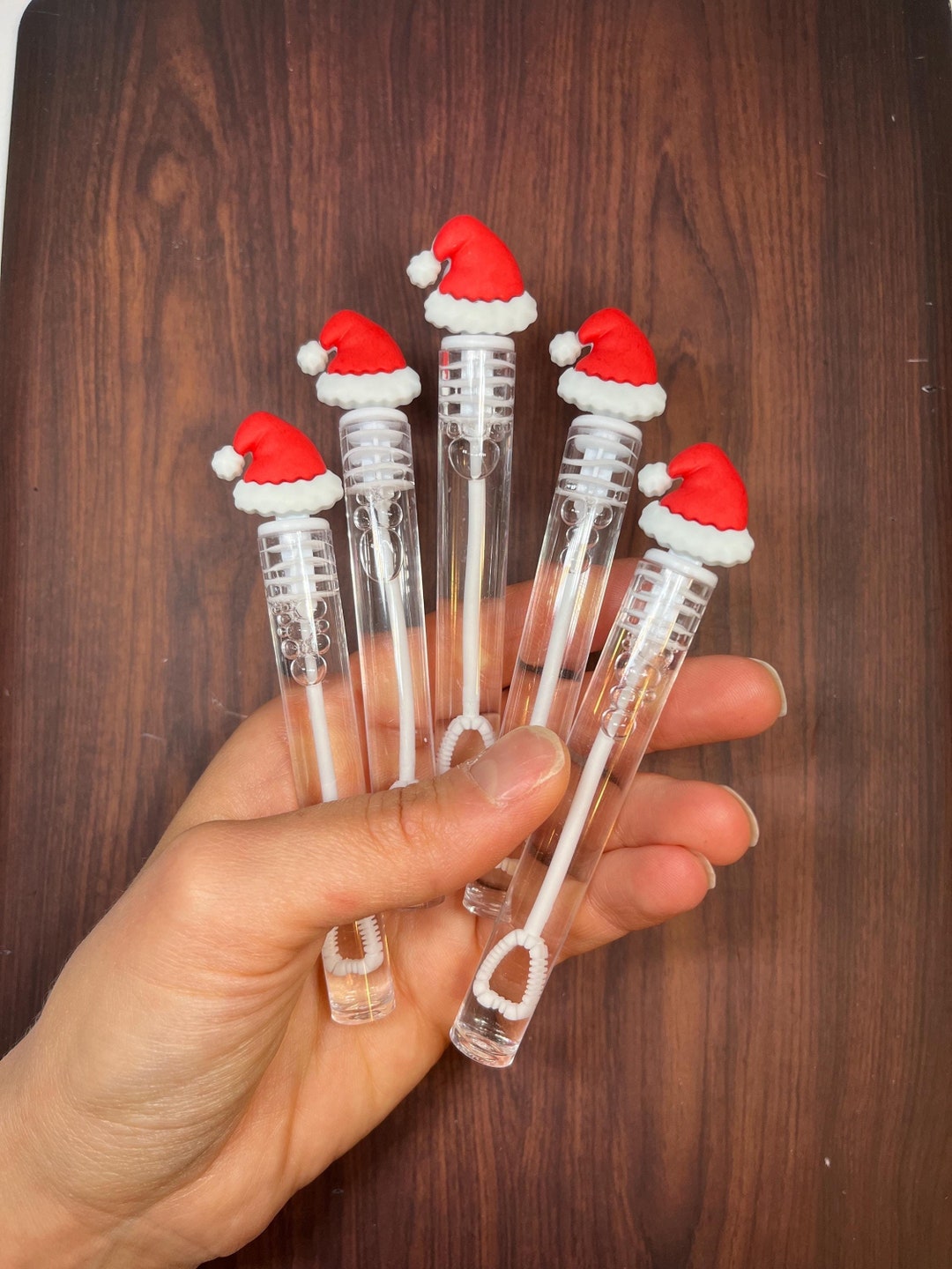 Santa Hat Bubble Favor Christmas Bubbles Goodie Loot Bag Unique Kids ...