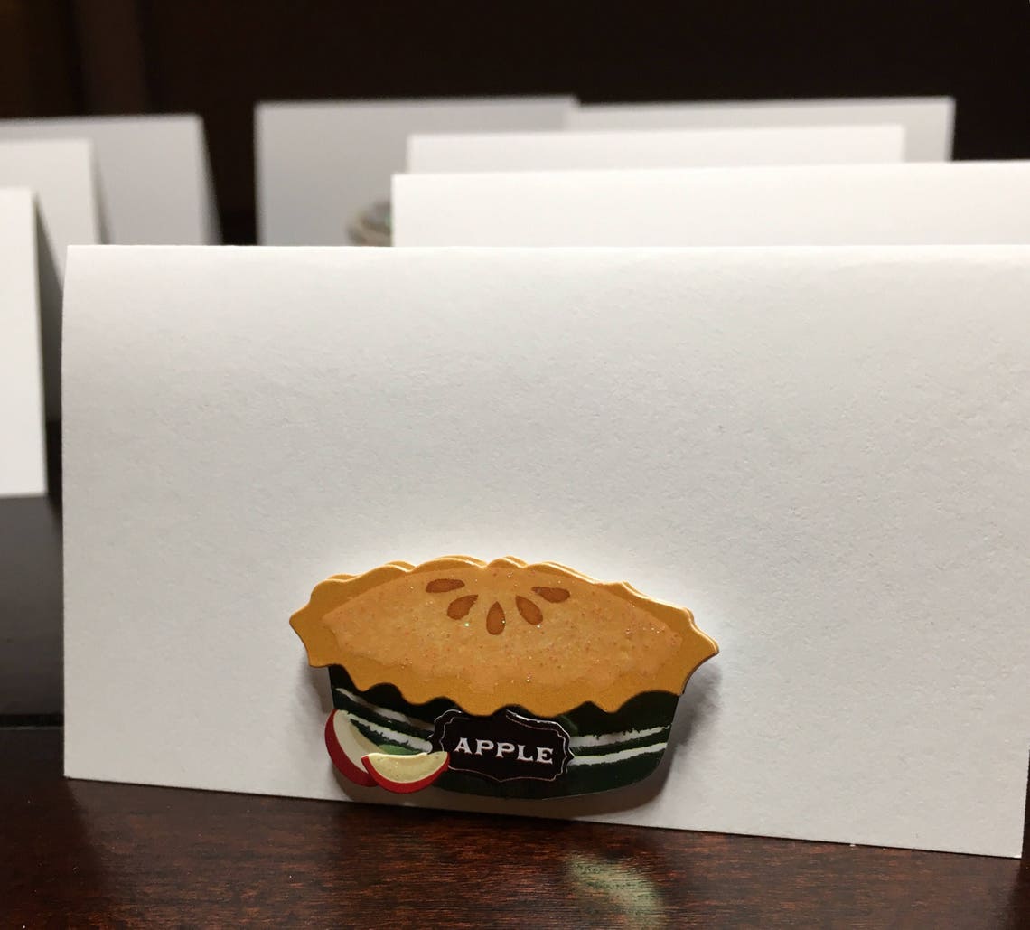 Pie Food Labels Pie Place Cards Pumpkin Pie Food Tents - Etsy