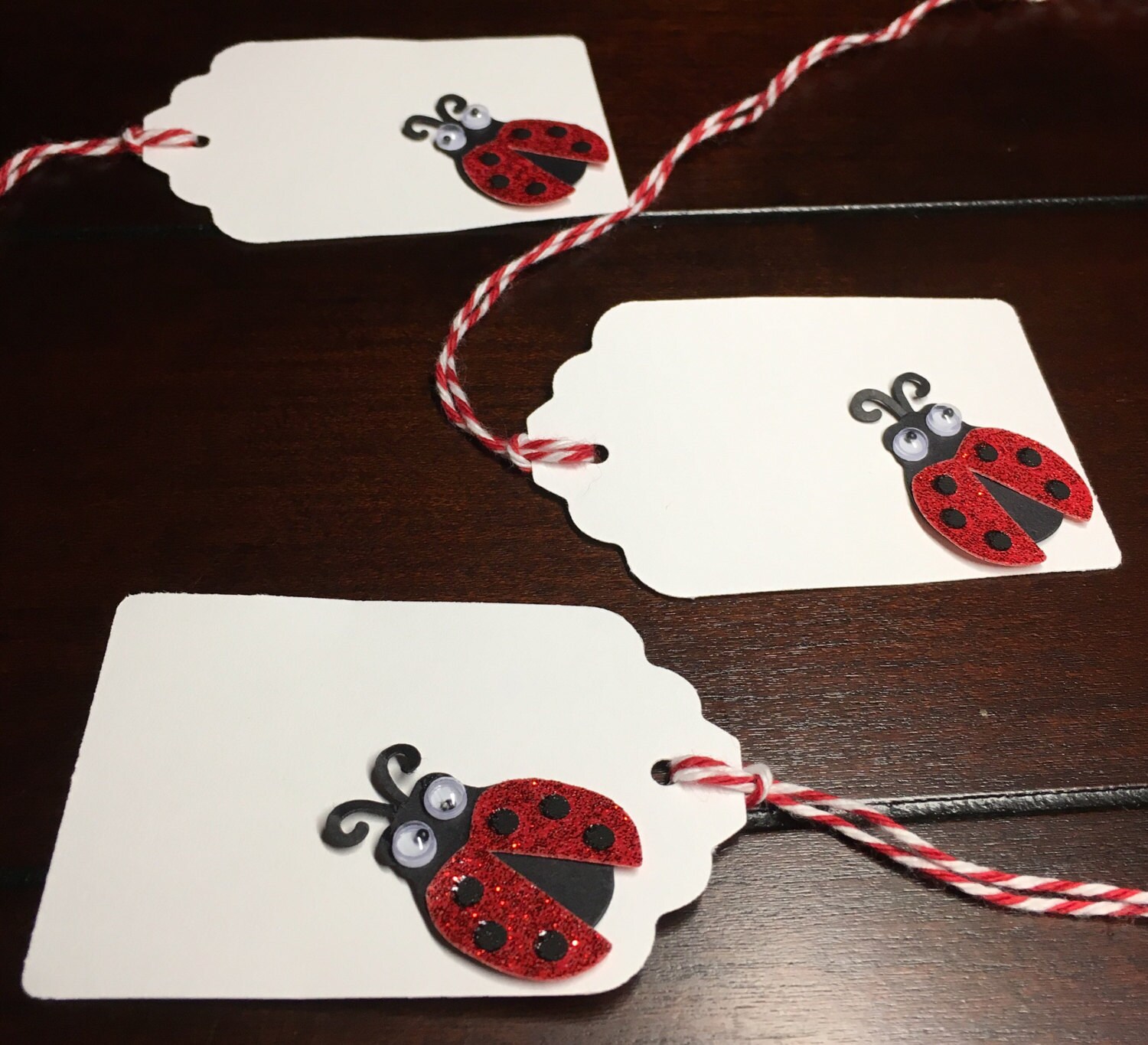 Lady Bug Favor Tags Lady Bug Valentine Goodie Bag Gift Tags | Etsy