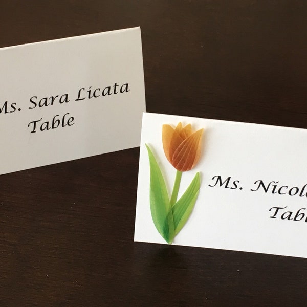 Spring Place Cards - Etsy