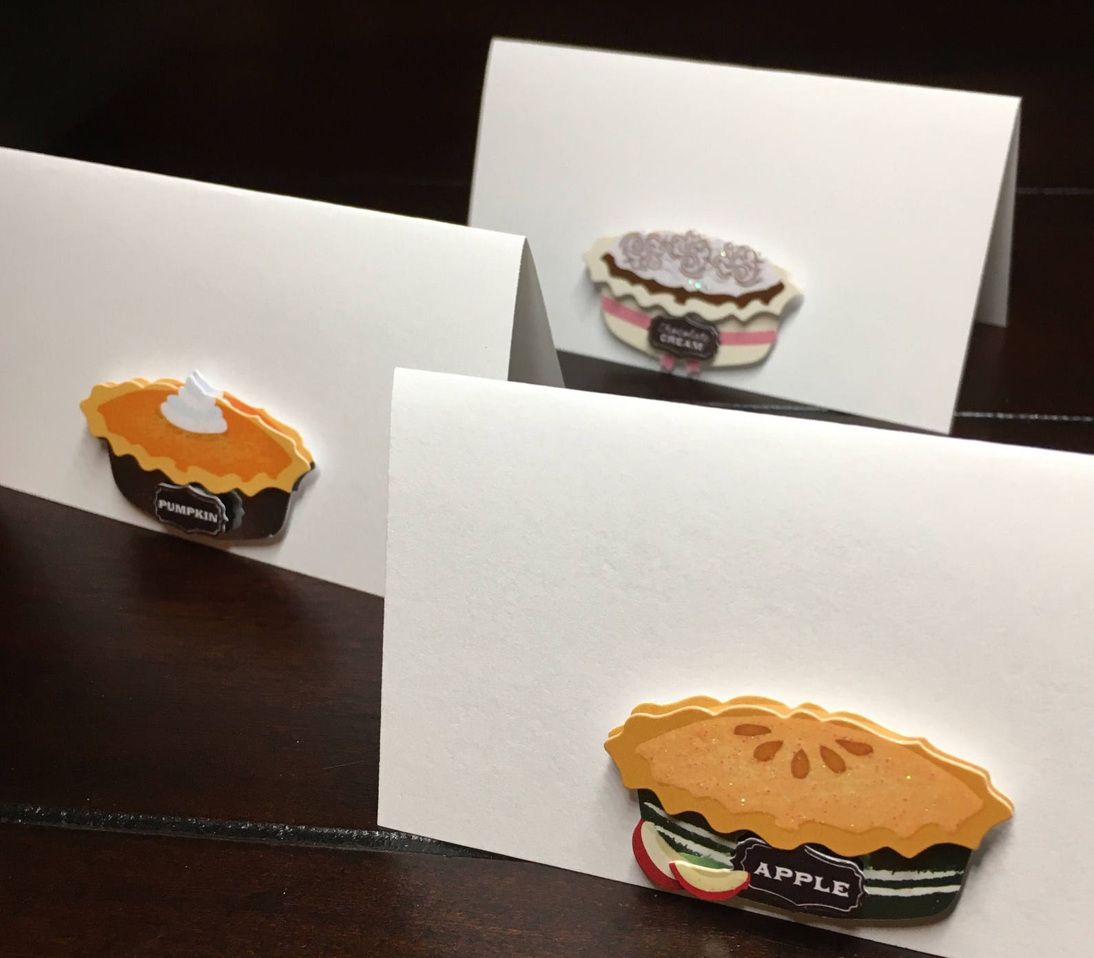 Pie Food Labels Pie Place Cards Pumpkin Pie Food Tents - Etsy